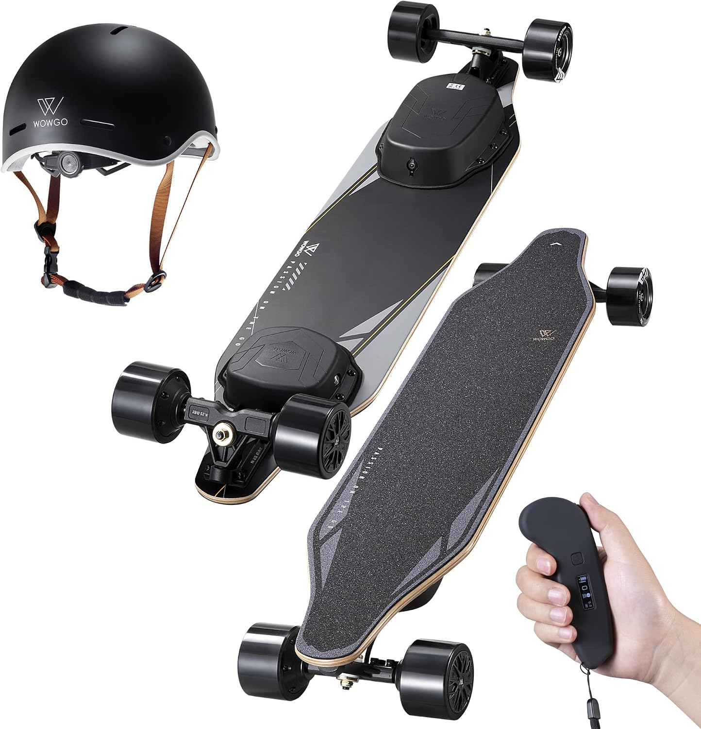 Amazon.com : WOWGO Electric Skateboard 29MPH Top Speed Longboard with ...
