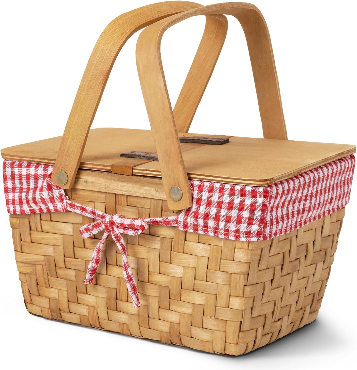 Amazon.com: GRANNY SAYS Small Picnic Basket, Natural Woodchip Basket ...