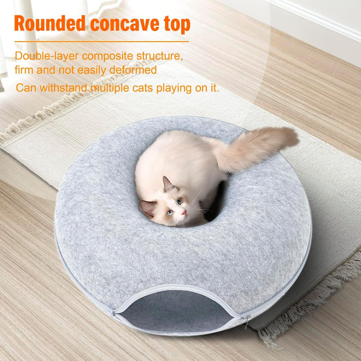 Snapklik.com : CYDZFWZY Cat Tunnel Bed, Peekaboo Cat Cave, Cat Tunnels ...