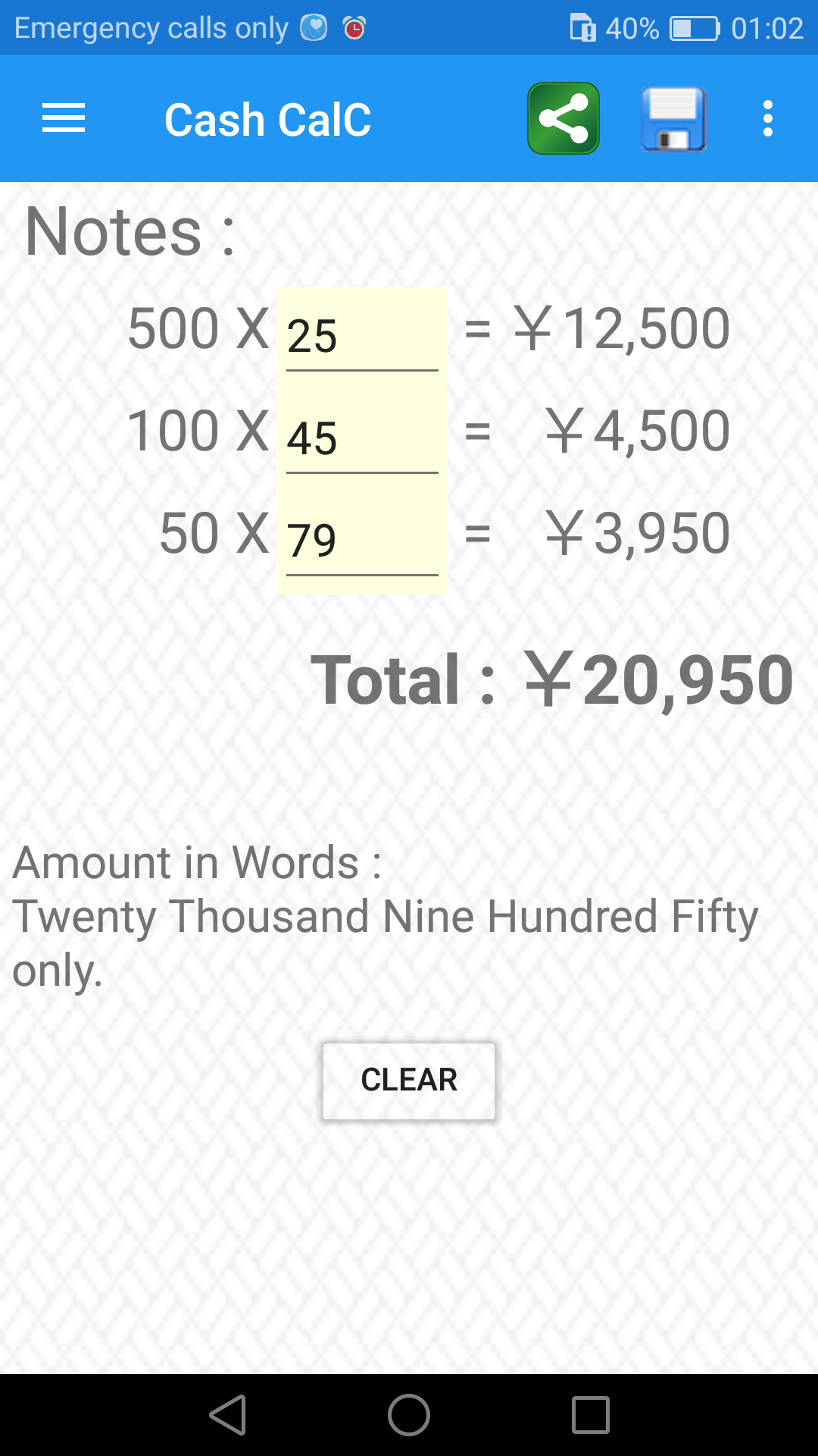 Cash CalC (Calculator) - App on Amazon Appstore