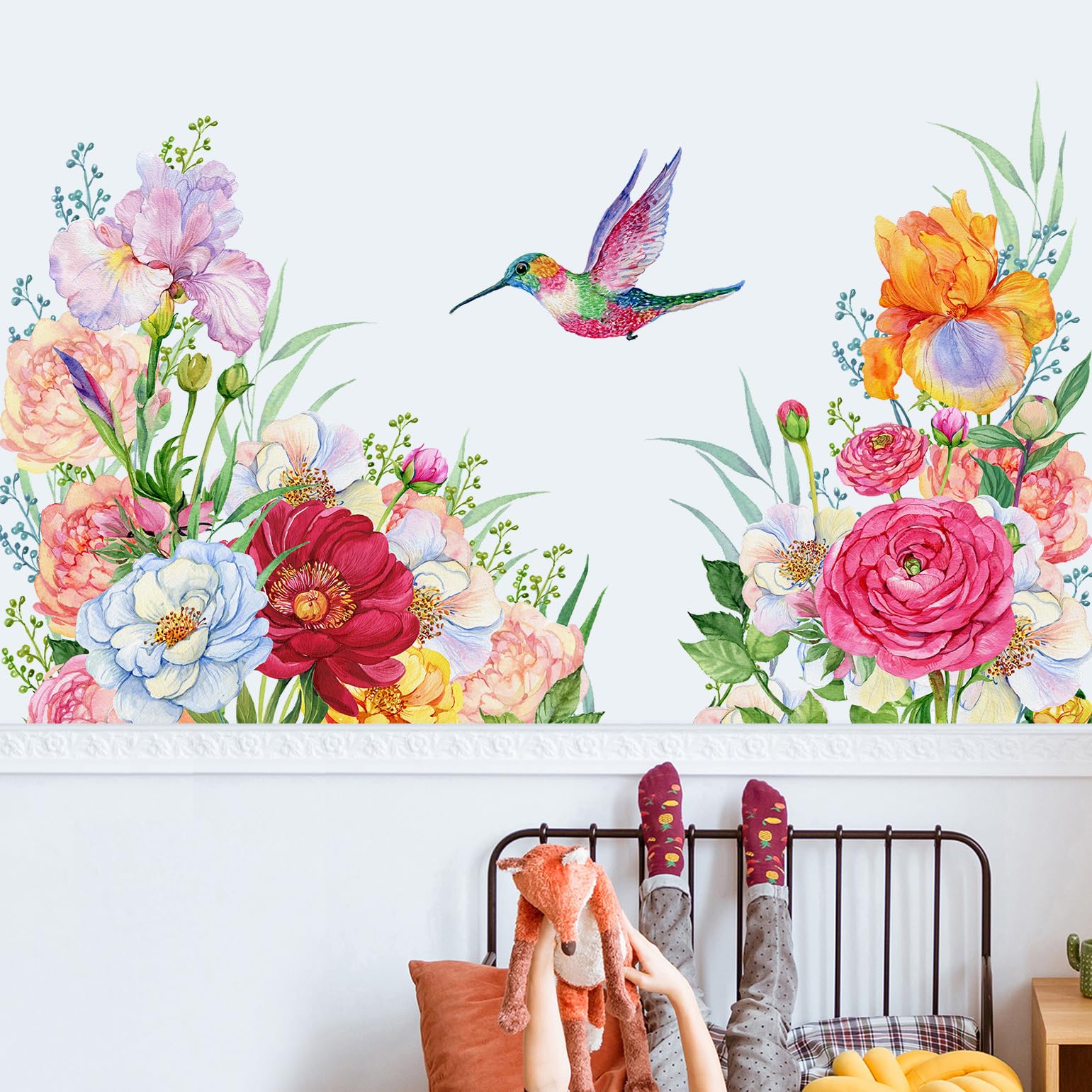 Height Chart Woodland Arts Wland 20 Inches X 48 Inches Spring Flowers ...