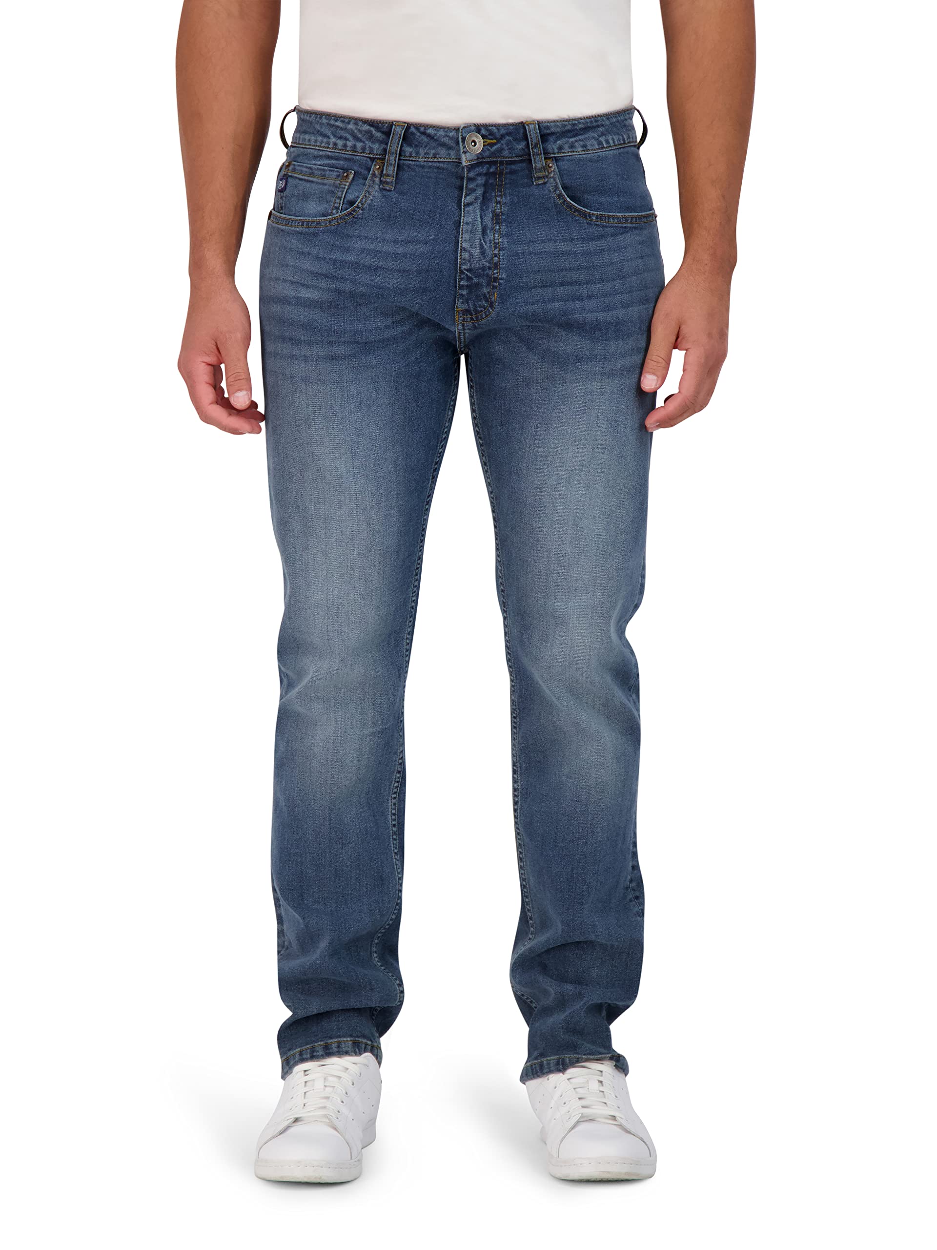 Chaps Men's Jeans - Straight Leg Comfort Stretch Denim Jeans - Regular ...