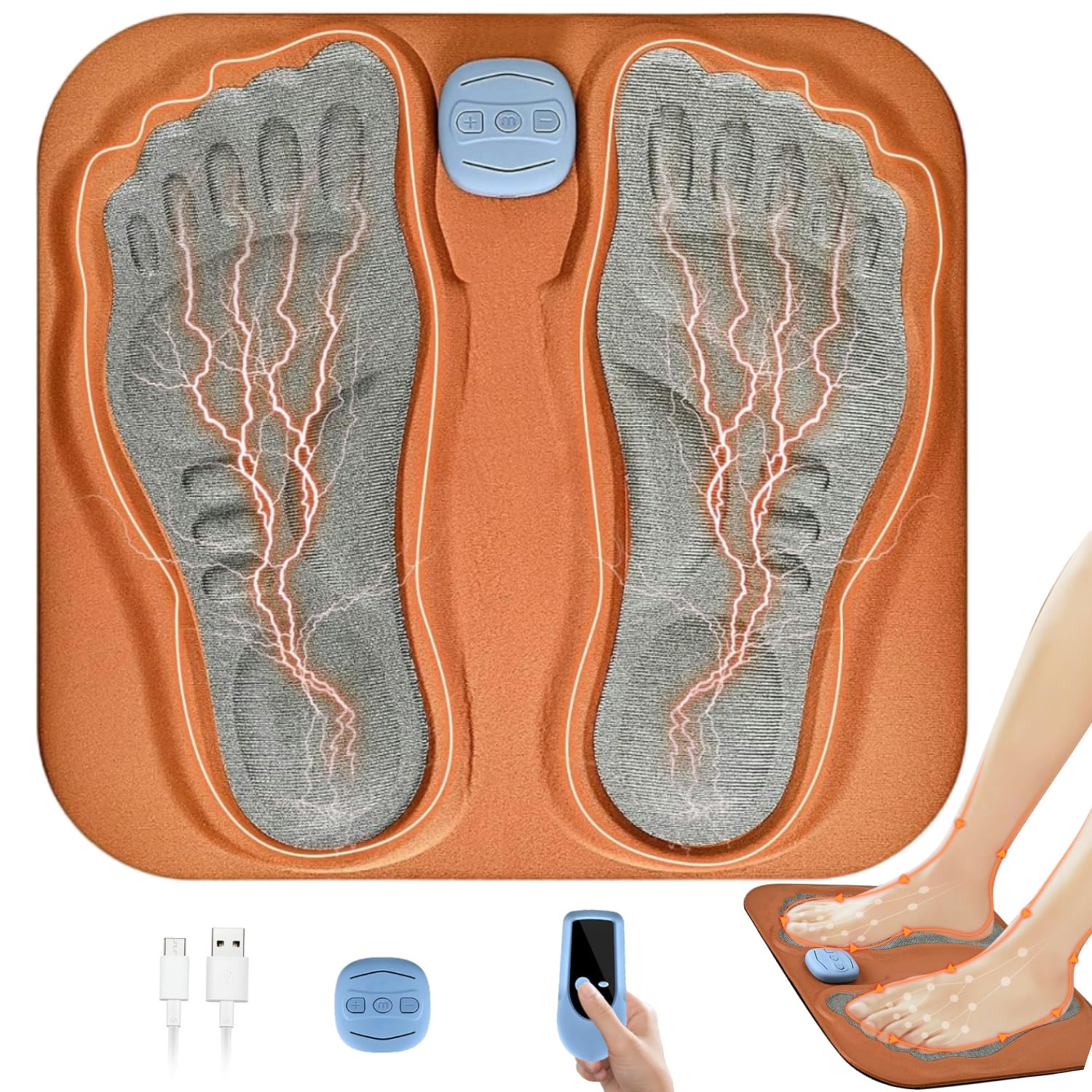 Blisstaar Advanced Ems Foot Massager Reflexology Electronic Feet ...