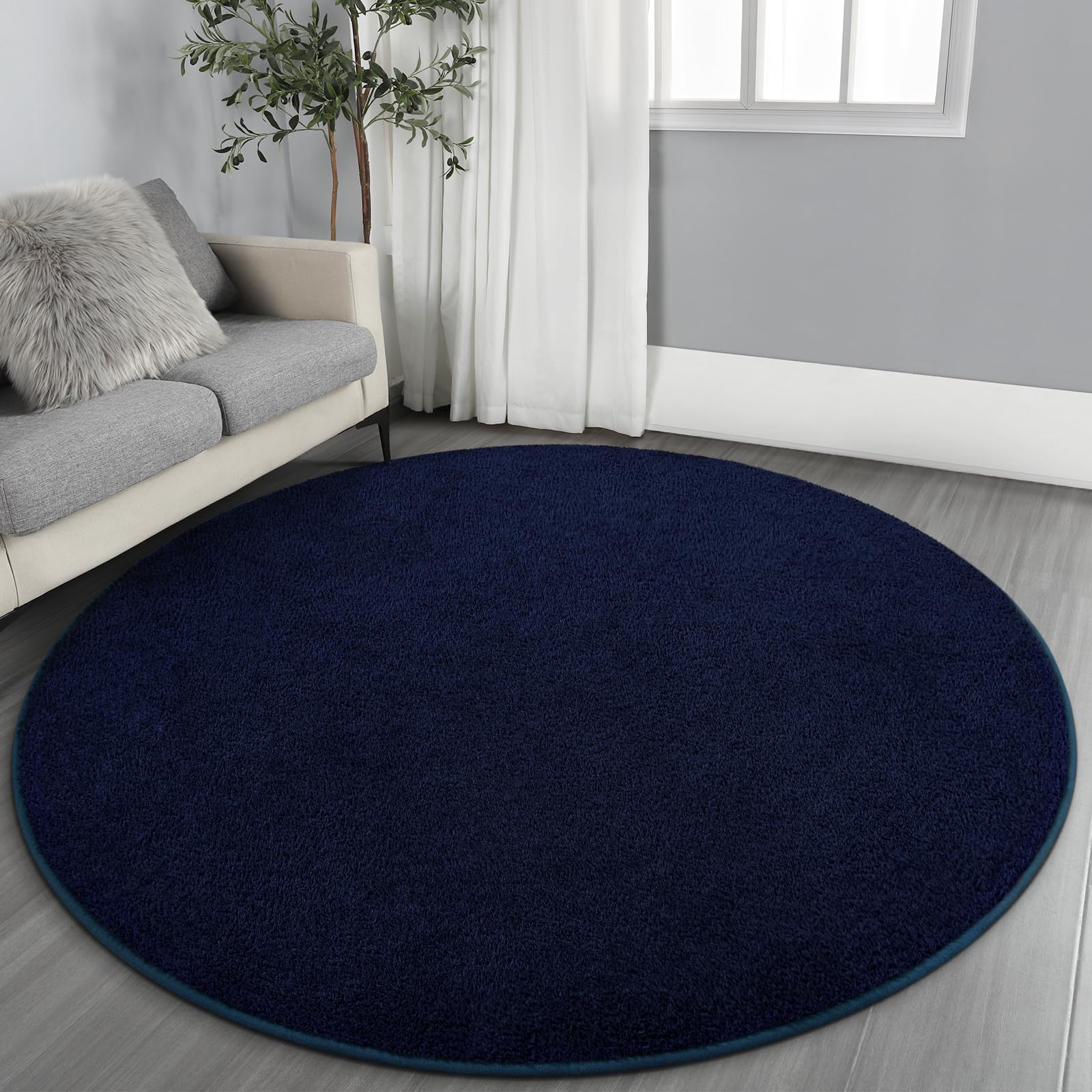 Amazon.com: Gifeas Ultra Soft Round Area Rugs for Living Room Bedroom ...