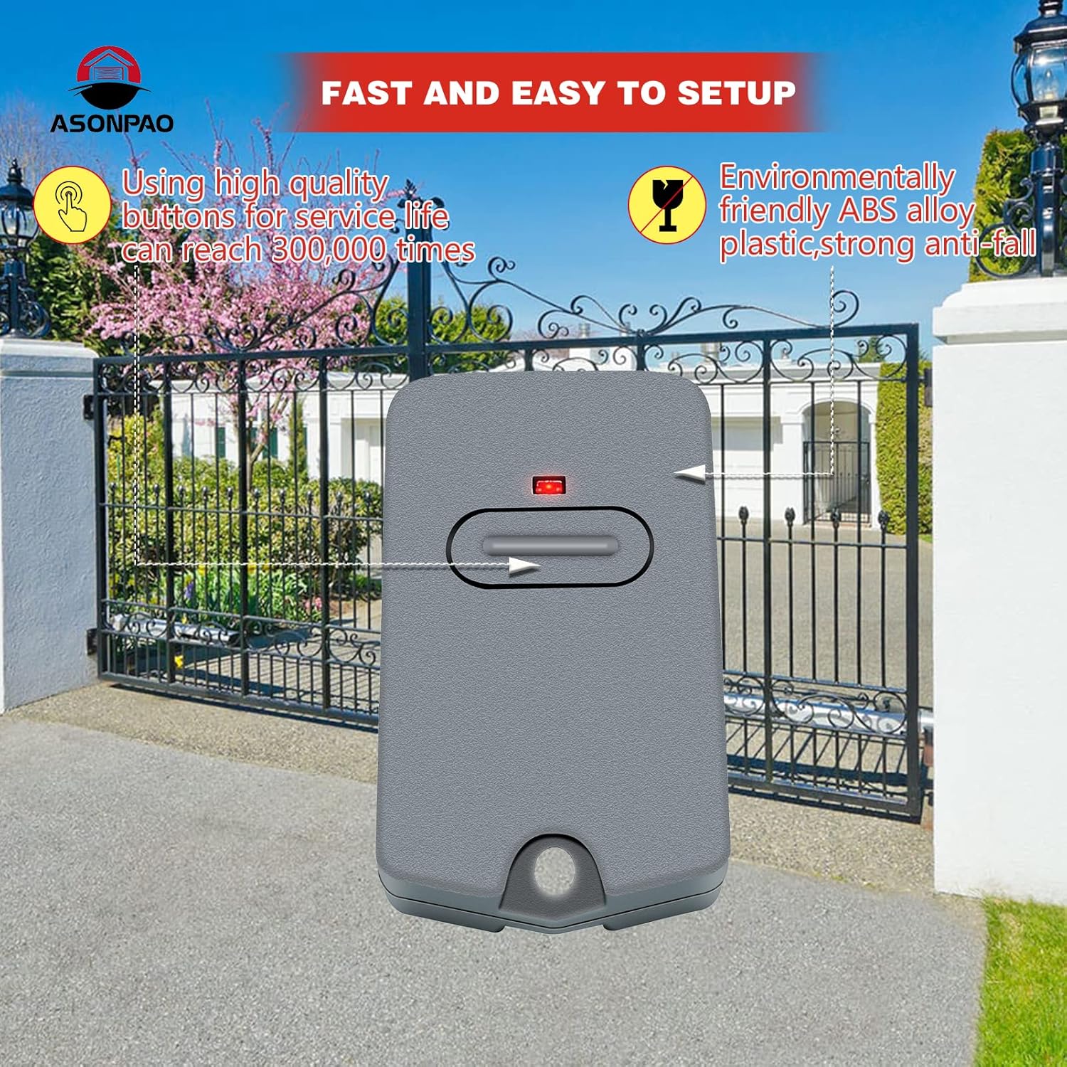 1Pack RB741 FM135 Remote Control Transmitter Works for GTO Mighty Mule ...