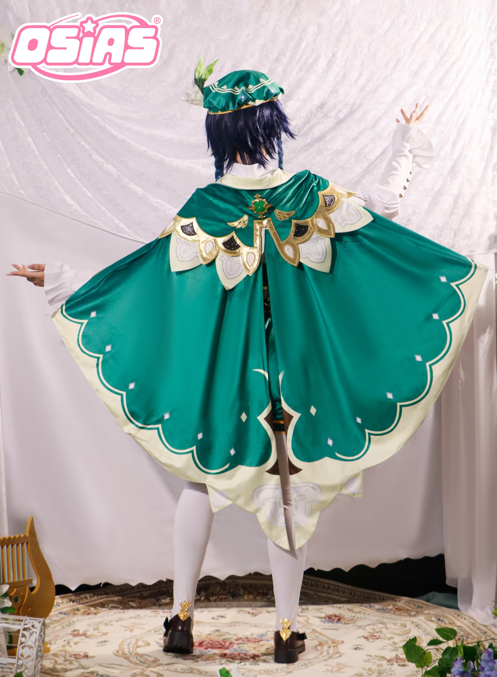 Snapklik.com : Upgraded Edition Genshin Impact Venti Cosplay Costume