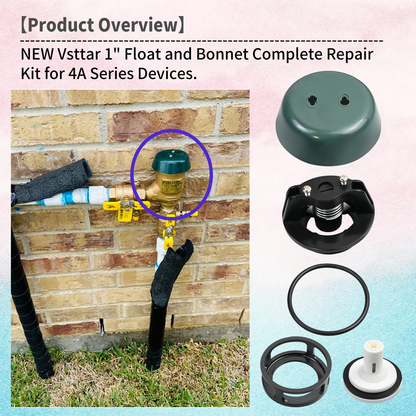 NEW Vsttar 1" Float and Bonnet Complete Repair Kit for 4A Series ...