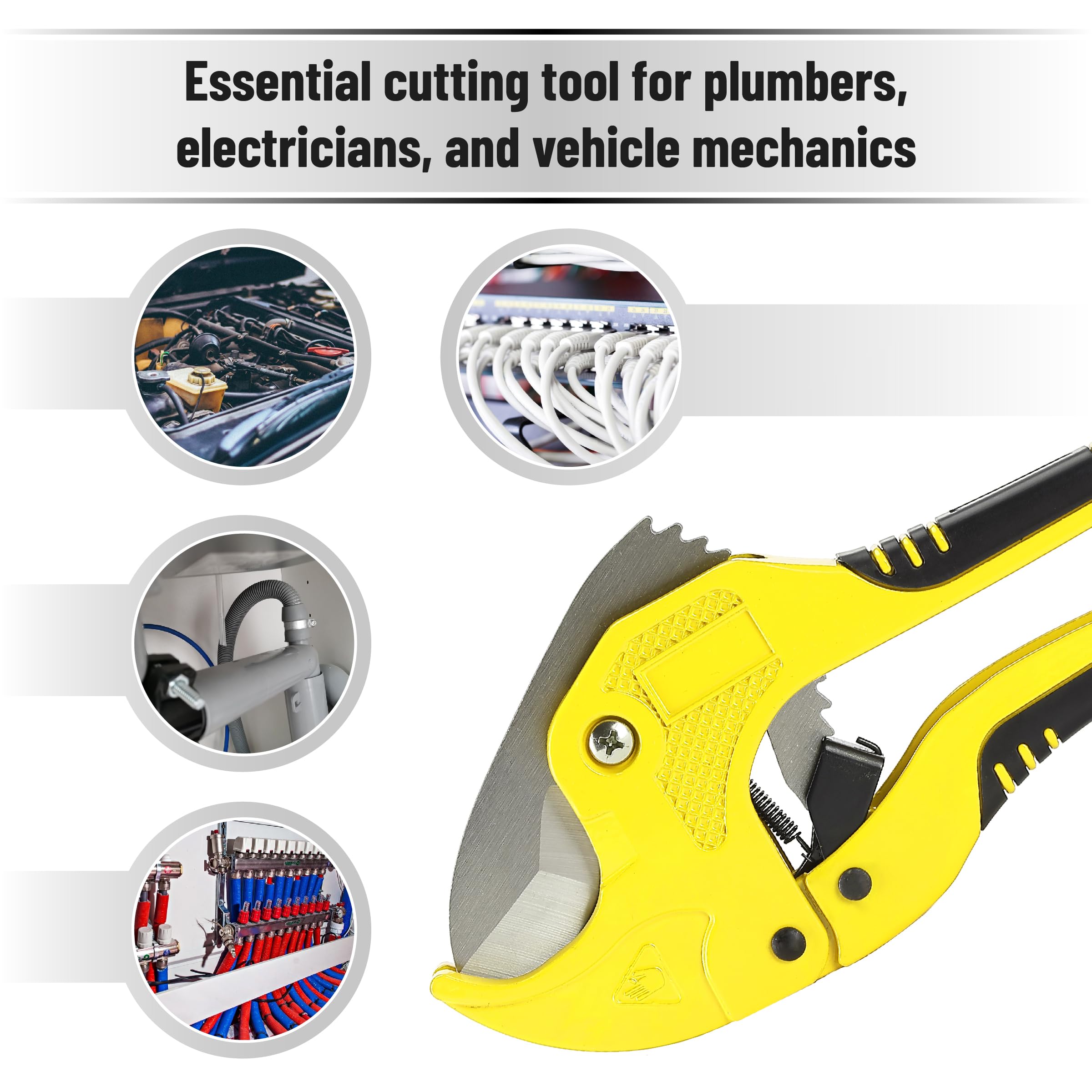 Snapklik.com : Bates- PVC Pipe Cutter, Cuts Up To 1-5/8", Black ...