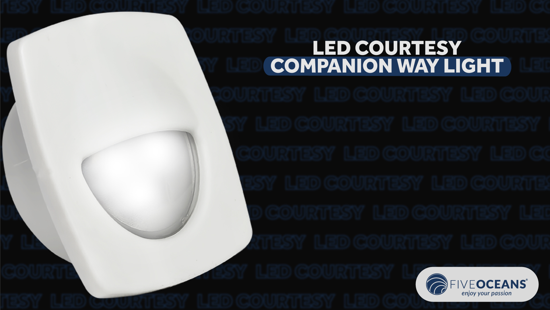 Watch White LED Courtesy Companion Way Light BY& FIVEOCEANS on Amazon Live