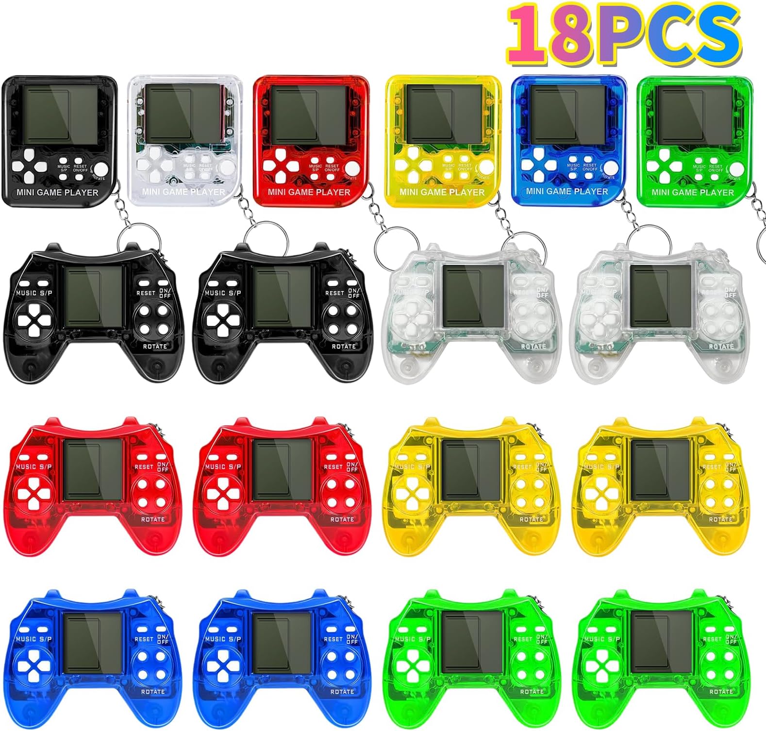 Amazon.com: EAEDMY 24PCS Video Game Party Favors, Mini Game Controller ...