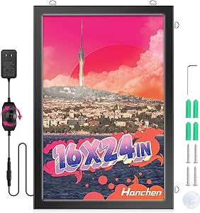 Amazon.com: 16x24 Led Movie Poster Frame with Dimmer A2 Backlit Poster Frame for Acrylic Art ...