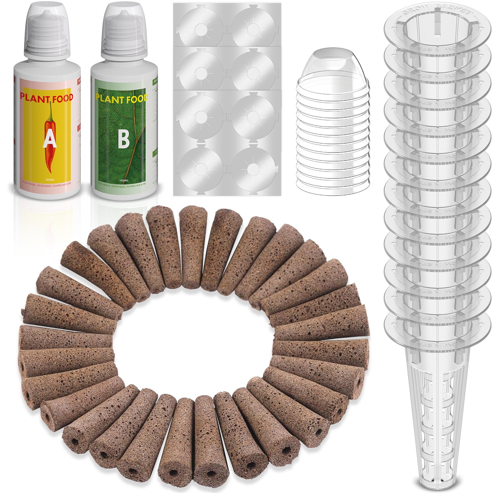 Amazon.com : Hydroponic Pods Kit for AeroGarden, iDOO,Grow Anything Kit ...