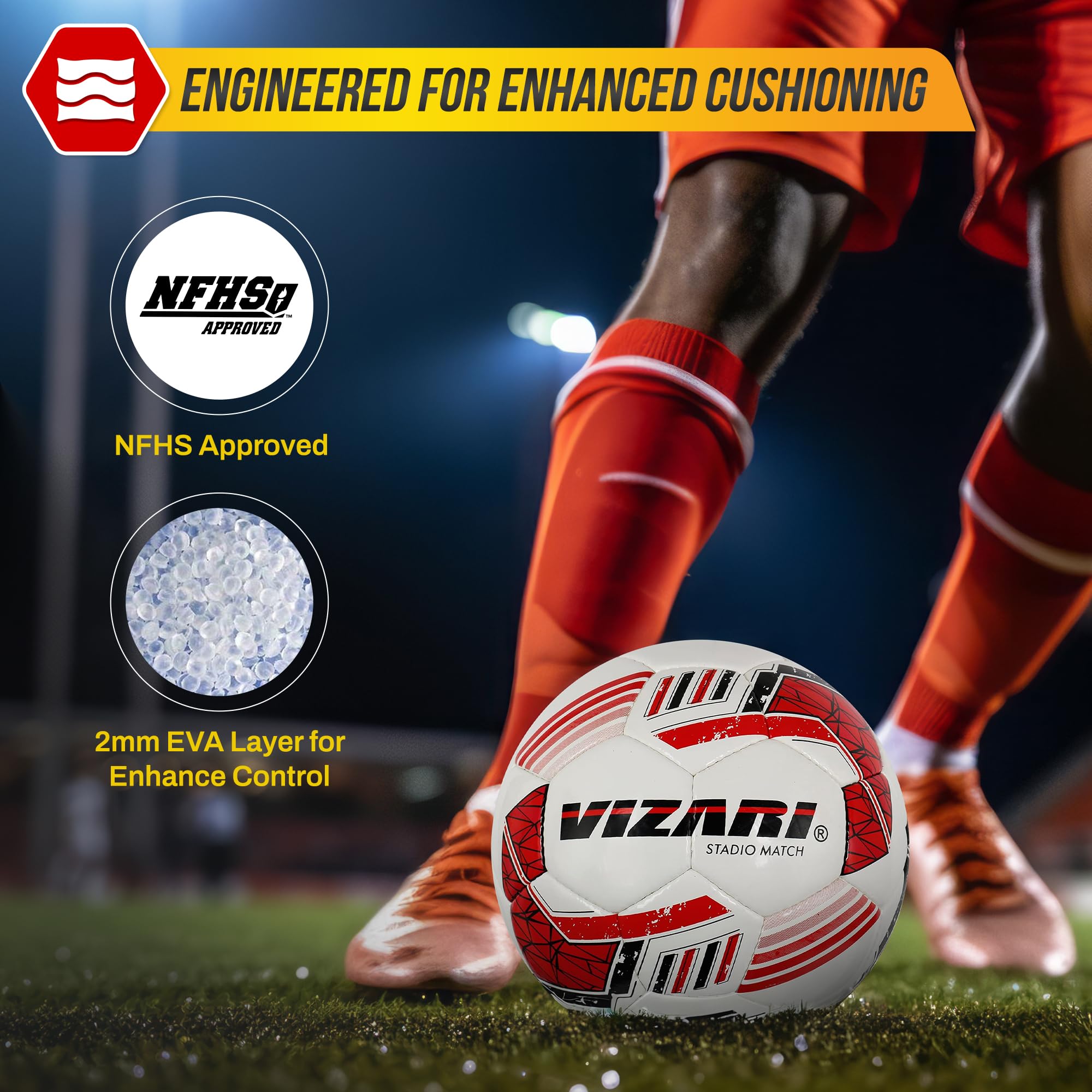 Snapklik.com : Vizari Stadio Match NFHS Soccer Ball For Practice ...