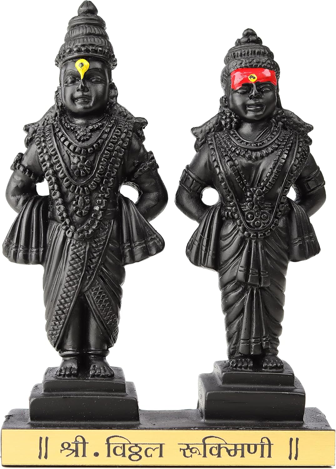 Vitthal Rukhmai Idol Statue Standing Vithu Mauli Idols : Amazon.de ...