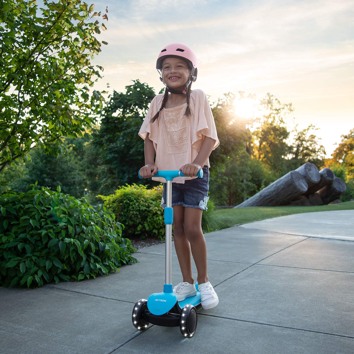 Snapklik.com : Jetson Scooters - Lumi 3 Wheel Kick Scooter (Blue ...