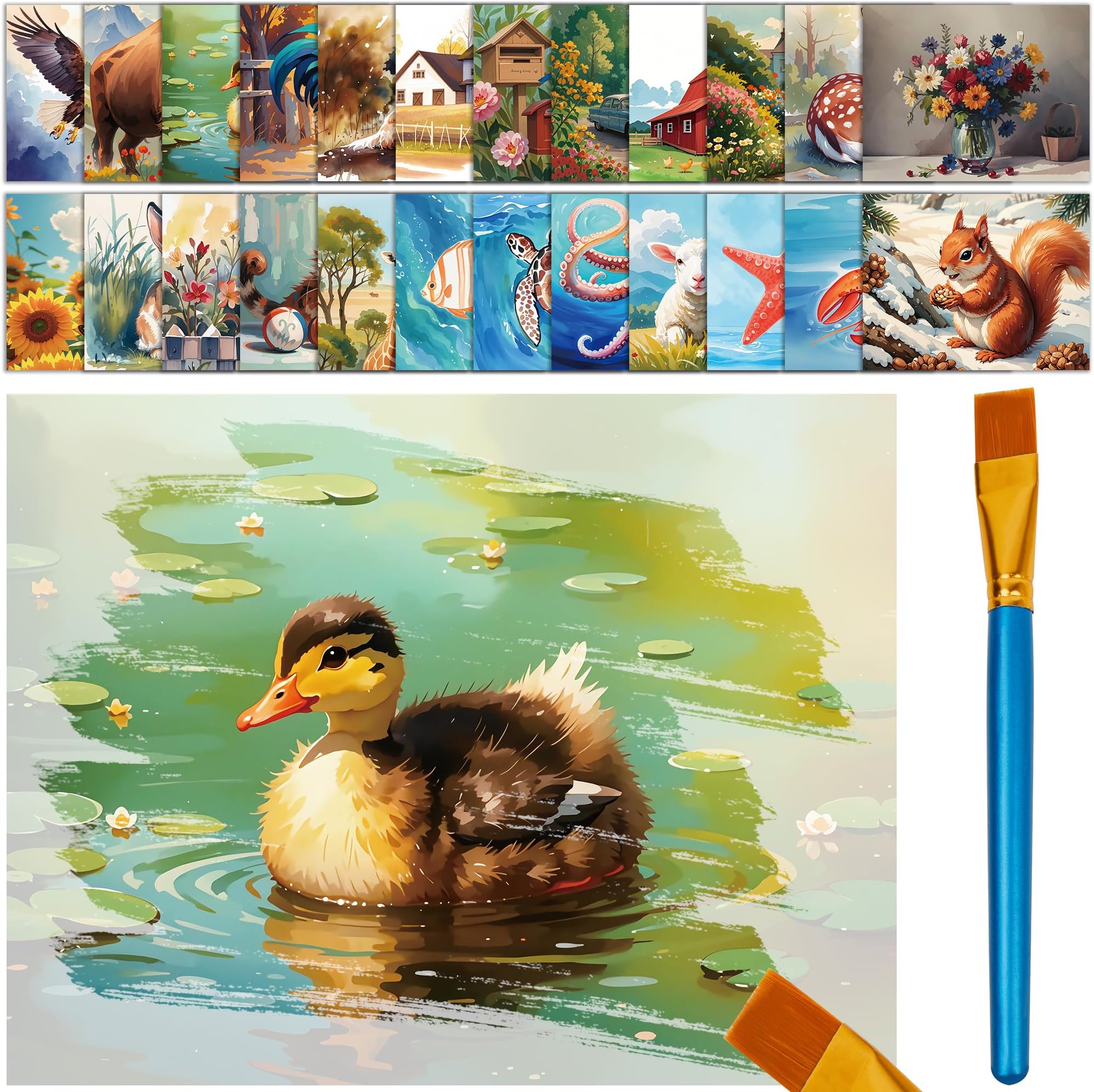 Amazon.com: 24Pcs Dementia Products for Elderly Reusable Water Painting ...