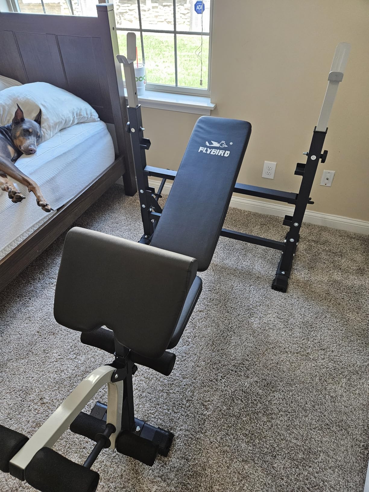 $40/mo - Finance FLYBIRD Olympic Adjustable Weight Bench, with Bench ...