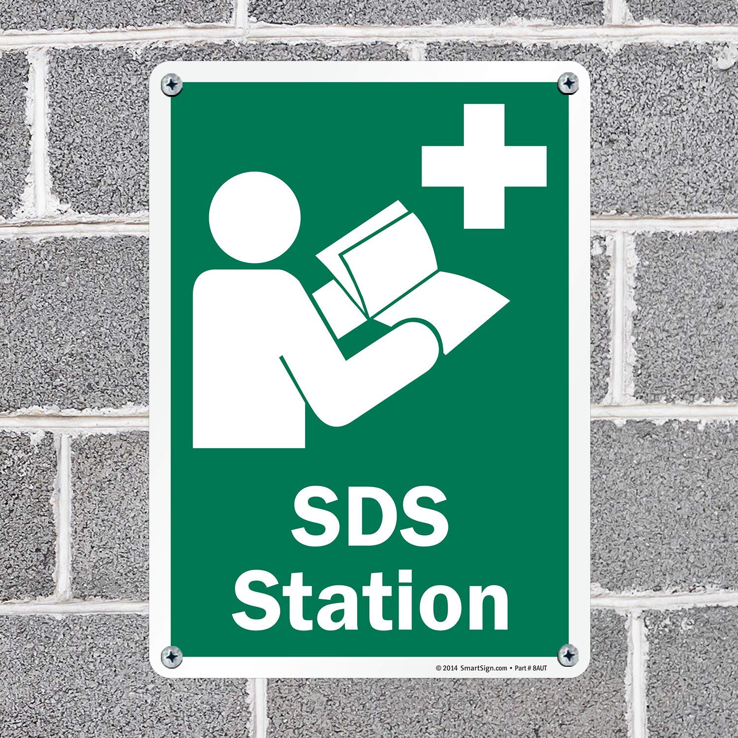 Chemical Safety Signage Safety Data Sheet Station Sign - Plastic HDPE ...