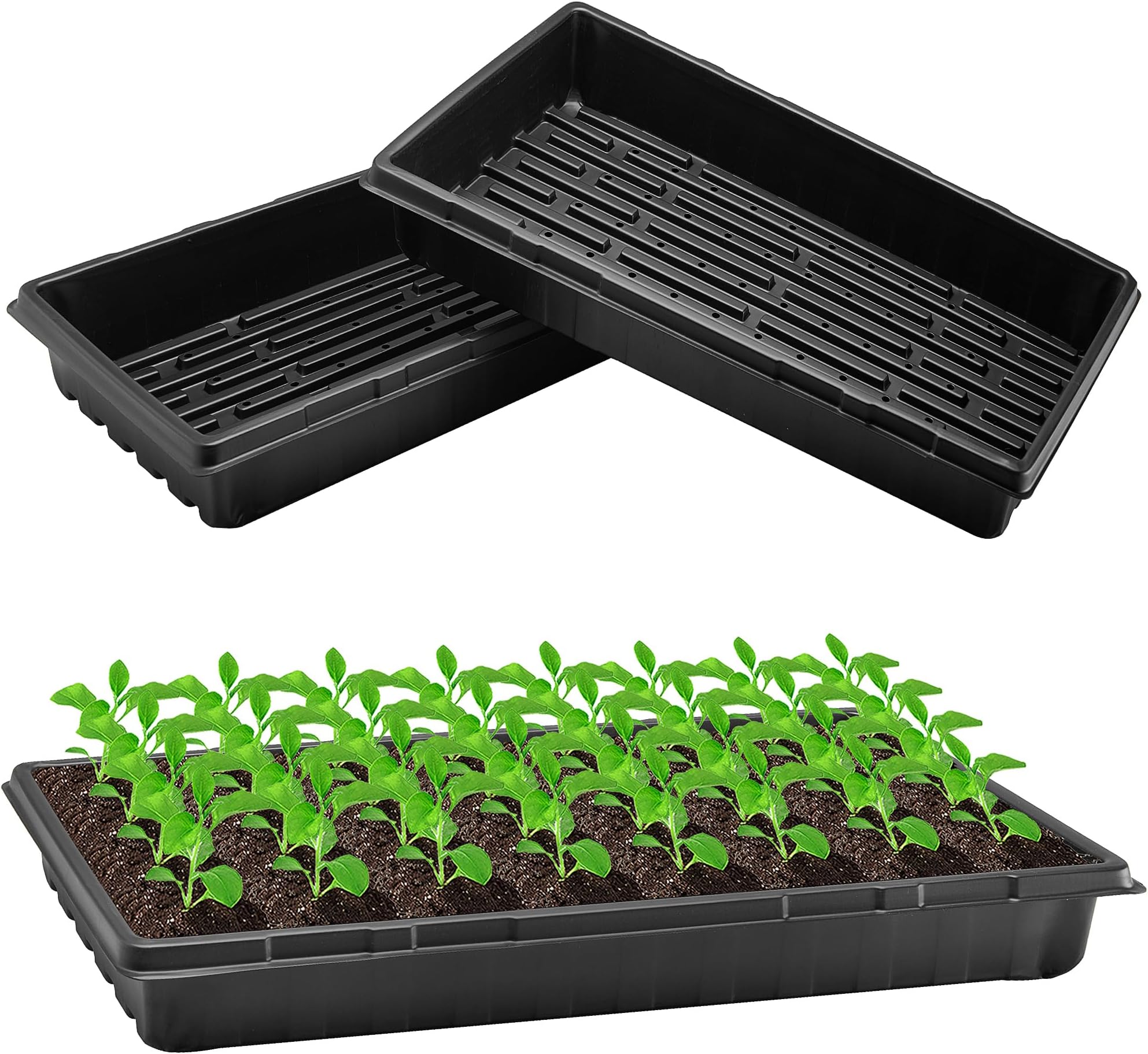 YardYard 320 Large Cells 54x28 cm Seedling Plug Trays - 10 PCS Reusable ...