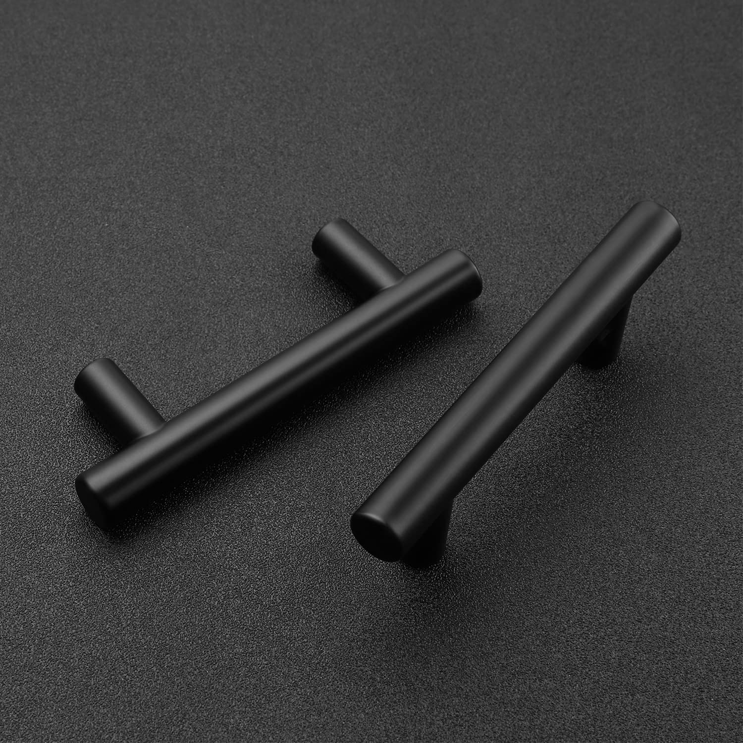 Snapklik.com : 15 Pack 2-1/2 Inch Black Cabinet Handles Matte Black ...