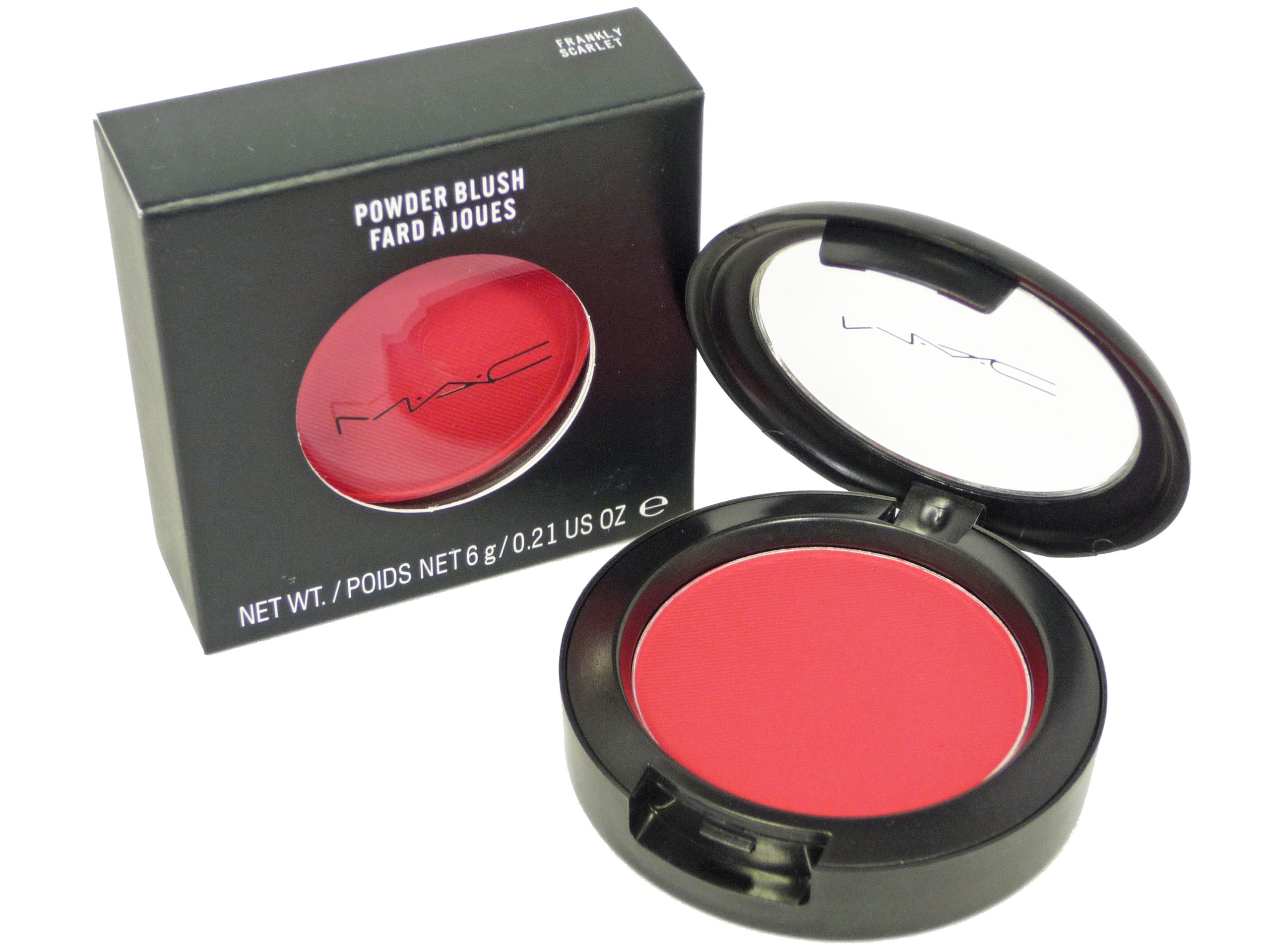 Amazon.com : MAC Blush Powder - Frankly Scarlet 6g/0.21oz : Beauty ...