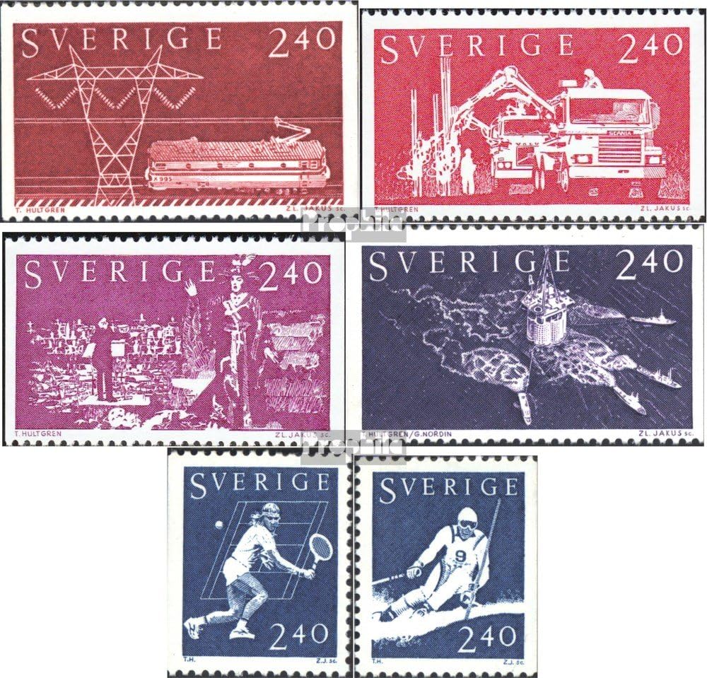 Amazon.com: Sweden 1160-1165 (Complete.Issue.) unmounted Mint/Never ...
