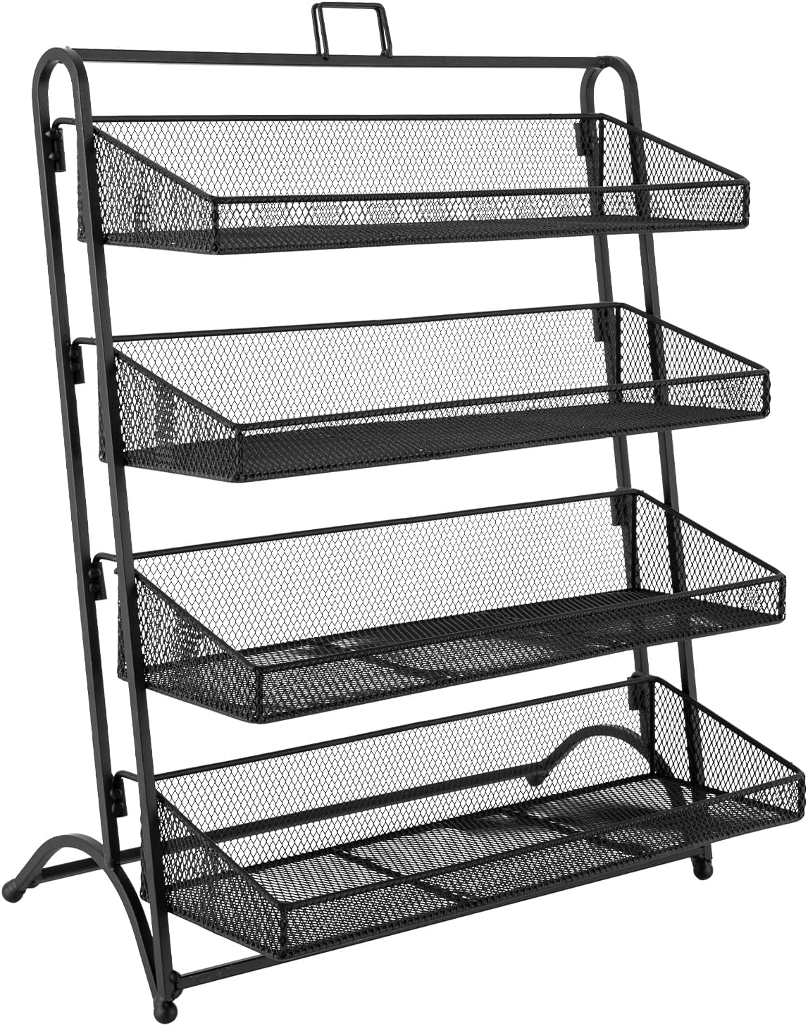 Amazon.com: LTIGOAW 4 Tier Retail Snack Display Rack, Freestanding ...