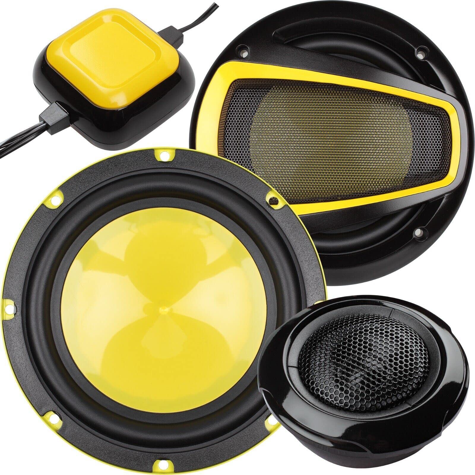 Amazon.com: AUDIOTEK 660C 6.5-Inch 2-Way Car Audio Component Speakers ...