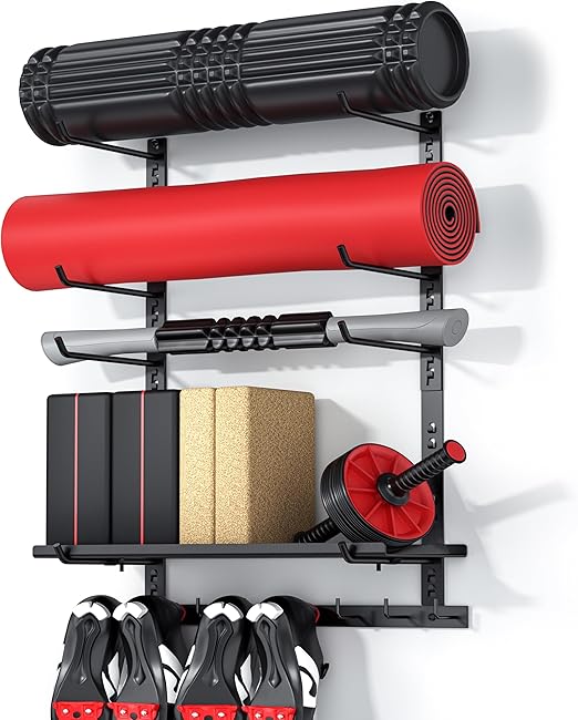 Amazon.com: Home Gym Storage Shelf Only, Adjustable Gym Equipment ...