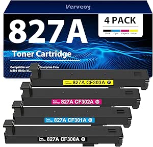 Amazon.com: 827A Toner Cartridge Set Compatible for HP 827A CF300A CF301A CF302A CF303A Toner ...