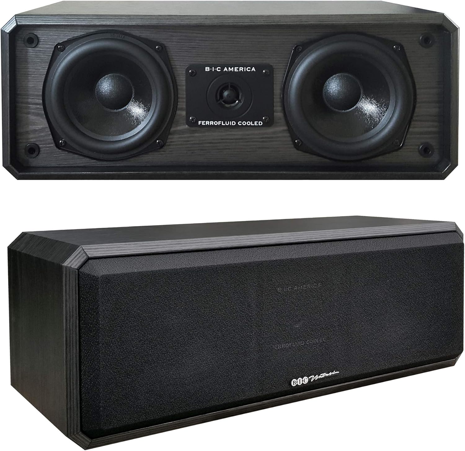 Amazon.com: BIC AMERICA DV-52CLRB 5 1/4" 2-Way Center Channel Speaker ...