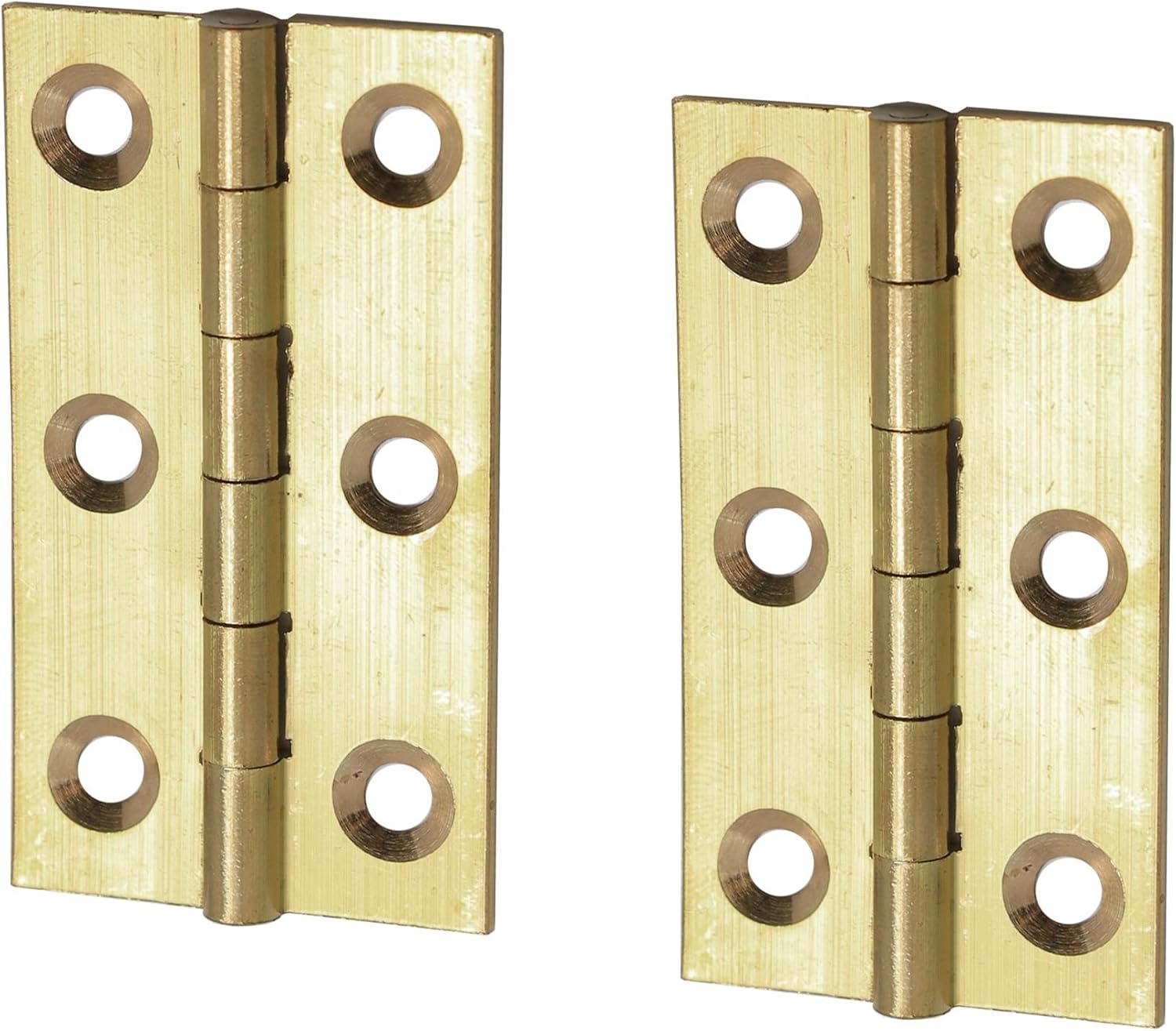 White Hinge Limited Pair of Solid Brass Butt Hinges - 50mm/2" - Strong ...