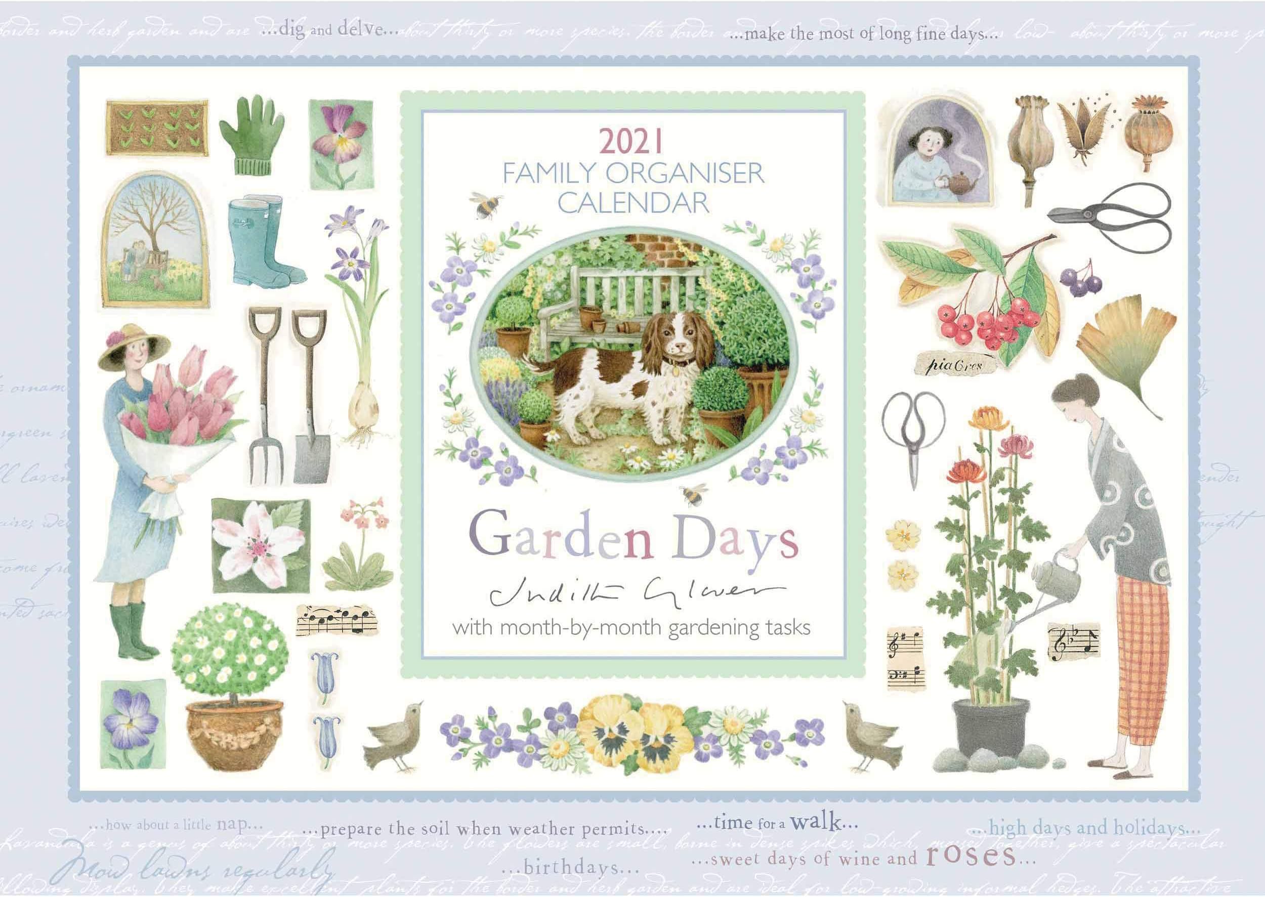 Judith Glover, Garden Days A4 Family Planner 2021 : Amazon.co.uk ...
