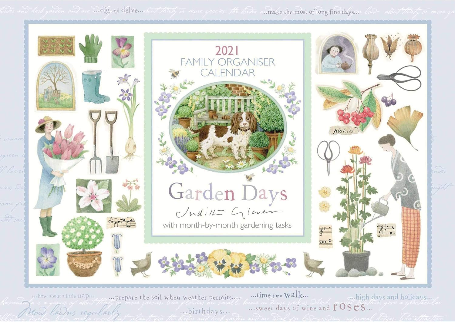 Judith Glover, Garden Days A4 Family Planner 2021 : Amazon.co.uk ...