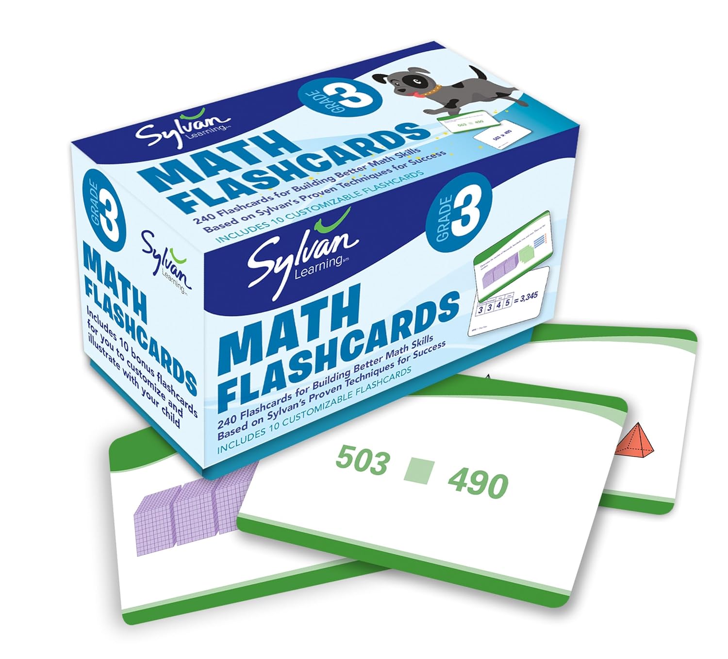 3rd Grade Math Flashcards: 240 Flashcards for Improving Math Skills ...