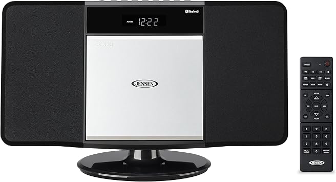 Amazon.com: Jensen JBS-300 Modern Bluetooth Stereo Music System for ...