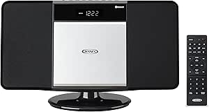Amazon.com: Jensen JBS-300 Modern Bluetooth Stereo Music System for Home with CD/MP3/WMA Player ...