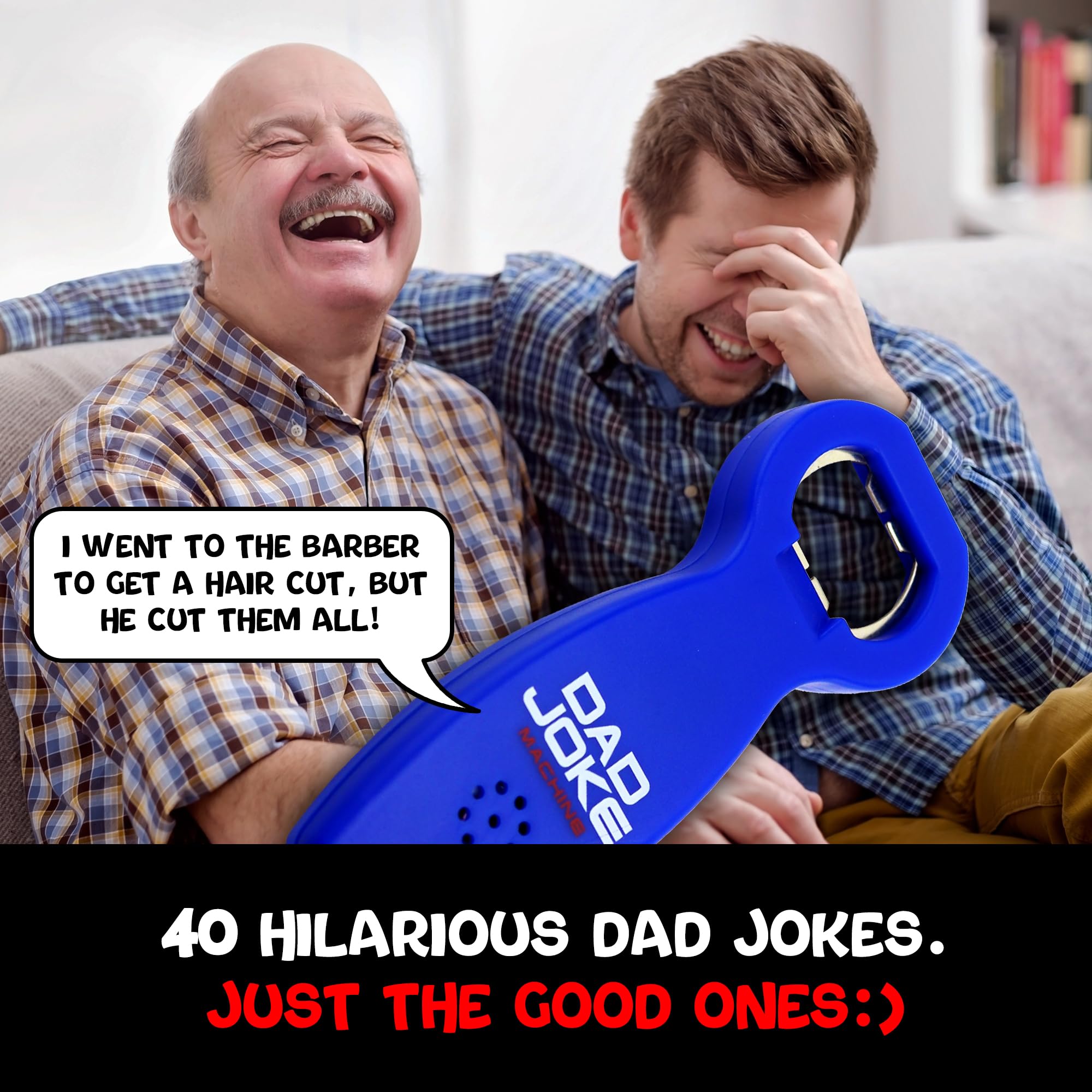 Dad Fishing Gifts Dad Joke Deluxe Pack - Talking Bottle Opener & Joke ...
