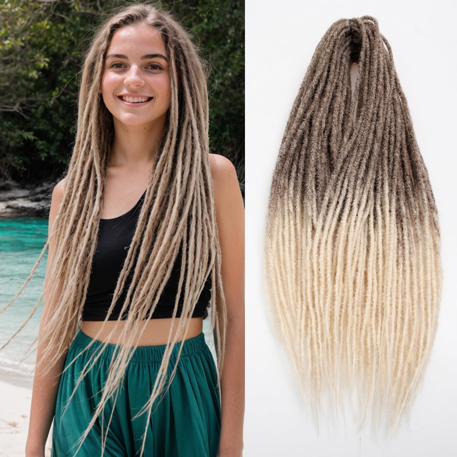 Amazon.com : 30 Inch Dreadlocks Extensions Dreads Locs Crochet Hair for ...