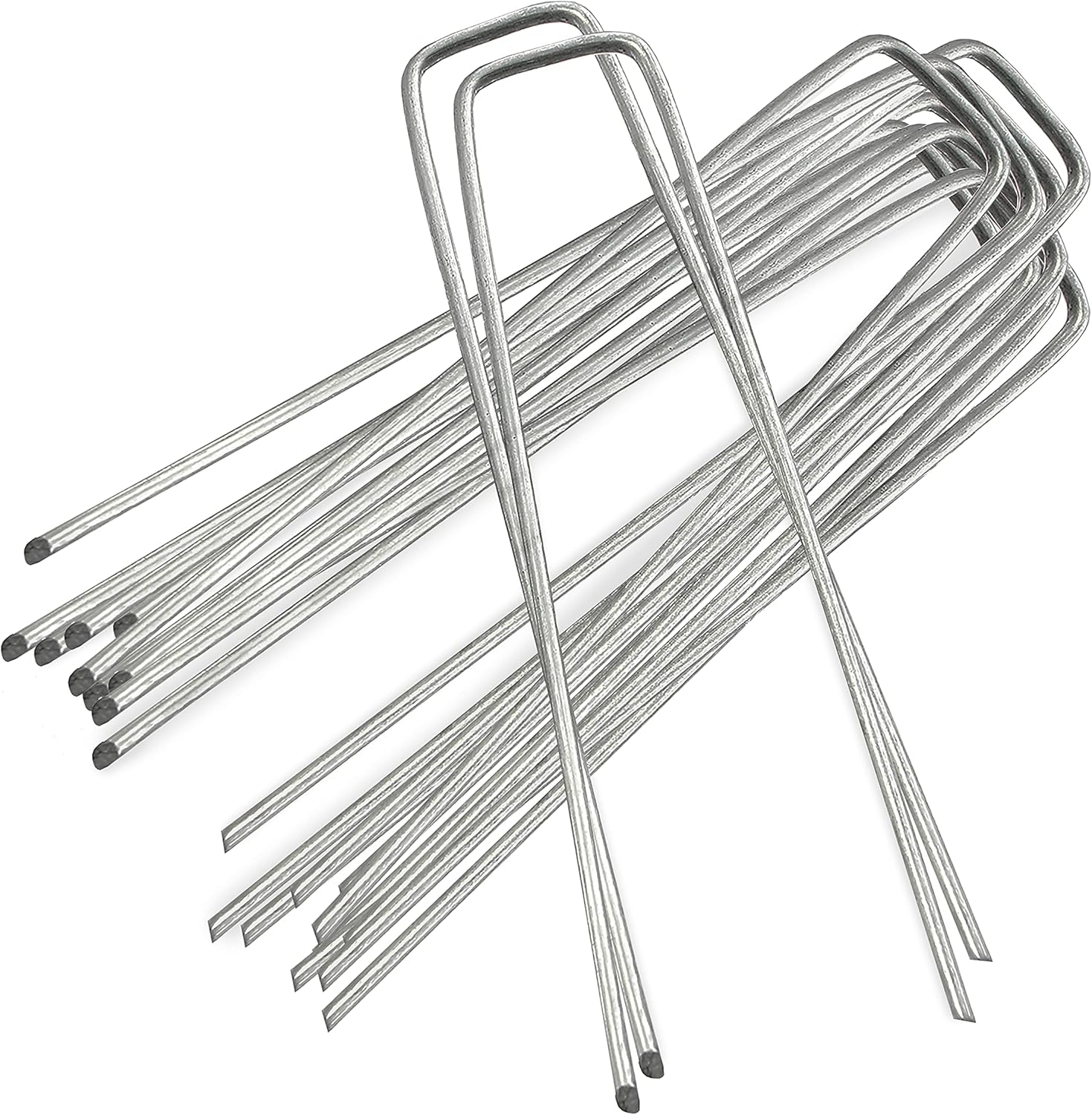 ANSIO Weed Membrane Pegs 10 Pack - 6 Inch/150mm U-Shaped Garden Pegs ...