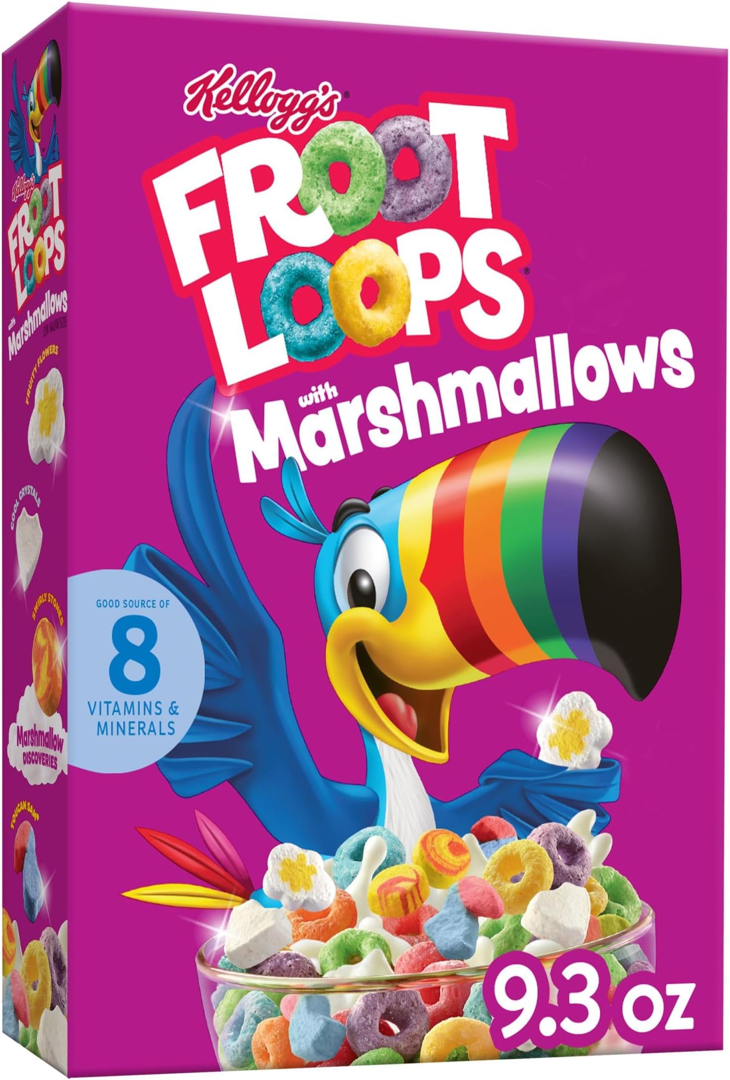 Amazon.com: Kellogg's Froot Loops Breakfast Cereal, Kids Cereal, Family ...