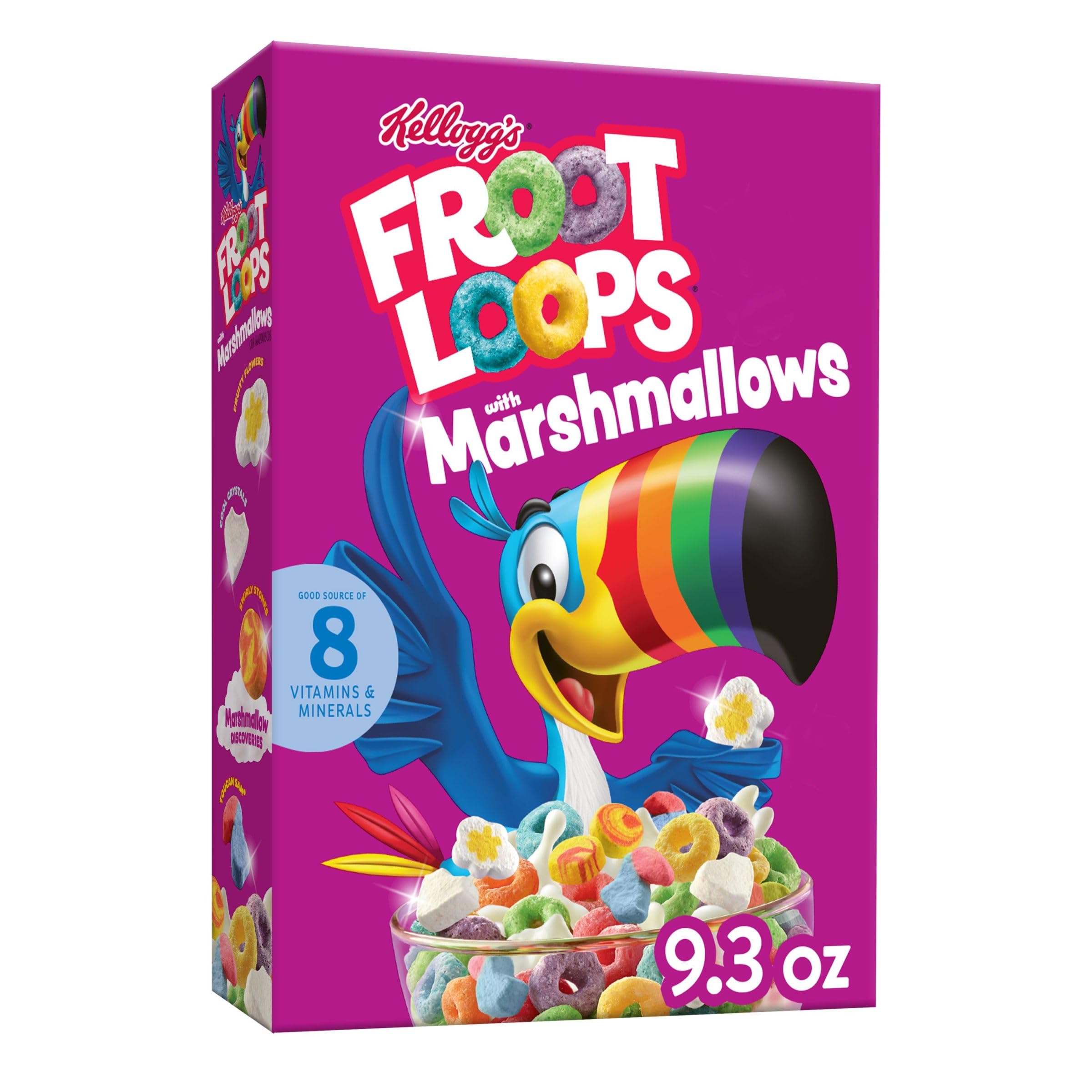 Buy Kellogg's Froot Loops Breakfast Cereal, Kids Cereal, Family ...