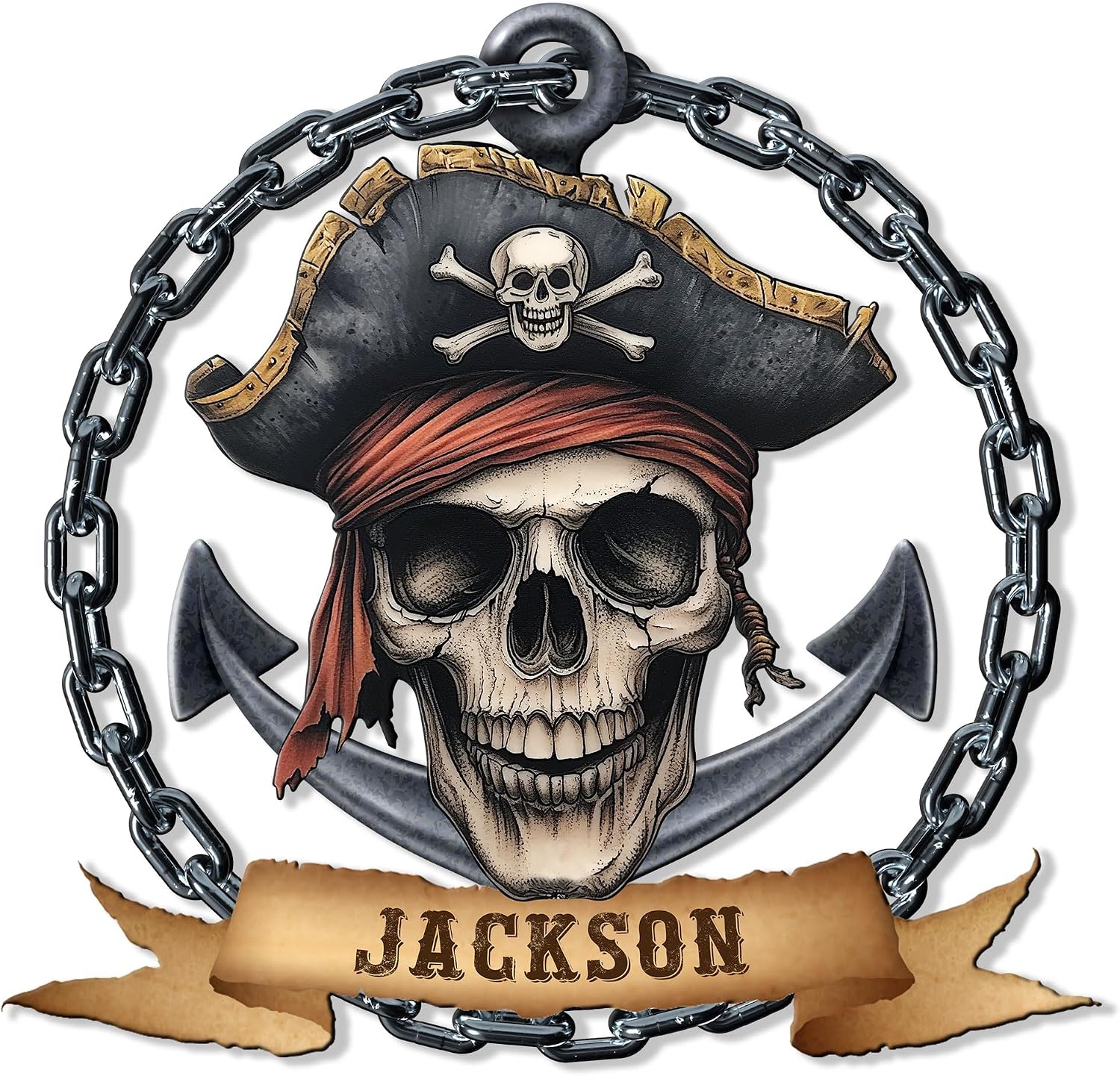 Amazon.com: Personalized Pirate Metal Sign, Pirate Hanging Sign Outdoor ...