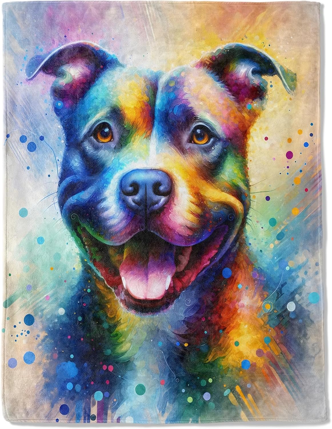 Amazon.com: ainori Pitbull Flannel Blanket - Lightweight Soft Cozy Gifts Blankets for Dog Lovers ...