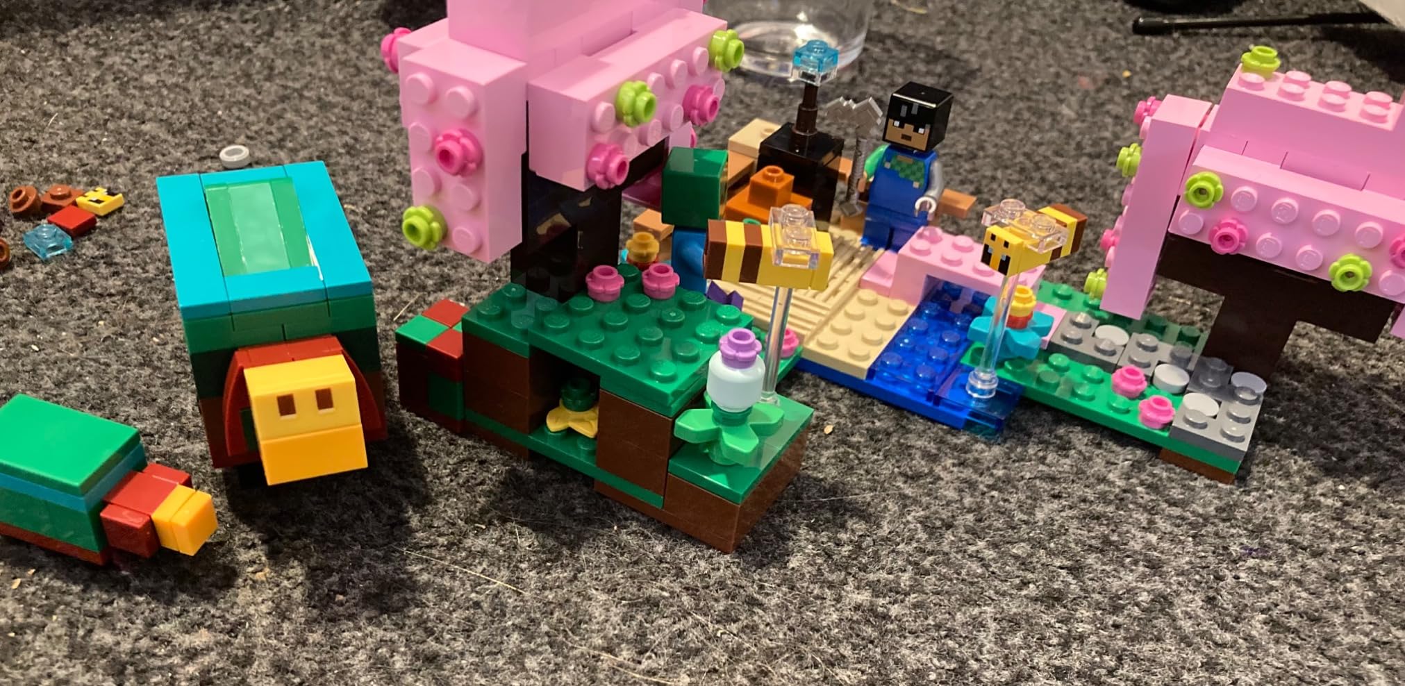 LEGO Minecraft The Cherry Blossom Garden Toy for 8 Plus Year Old Boys ...