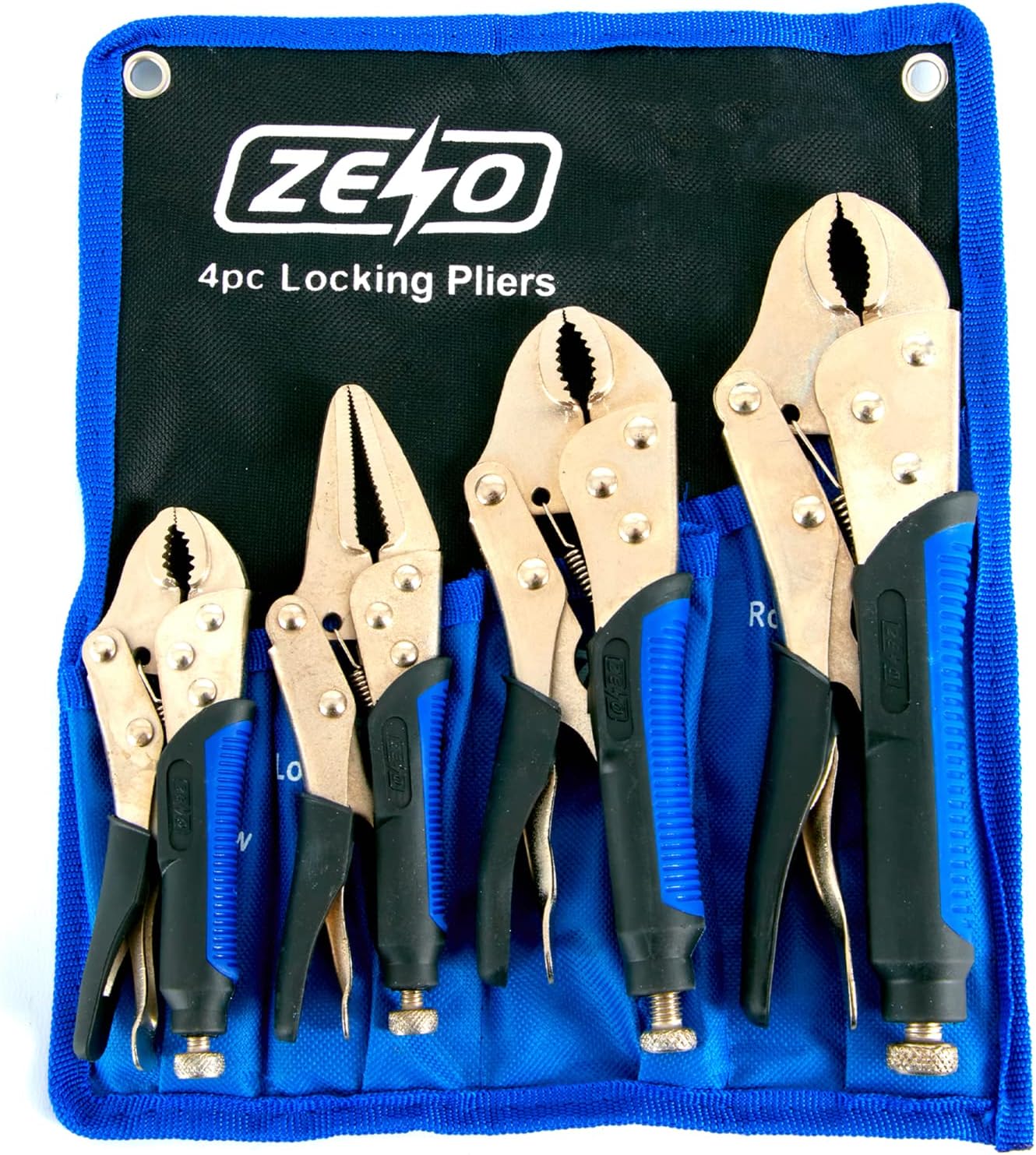 Draper 35373 Self Grip Plier Set, 4 Pieces , Blue : Amazon.co.uk: DIY ...