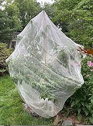 Amazon.com : Homoda Fruit Tree Netting Cover with Zipper and Drawstring, 10ft x 9.5ft Insect ...