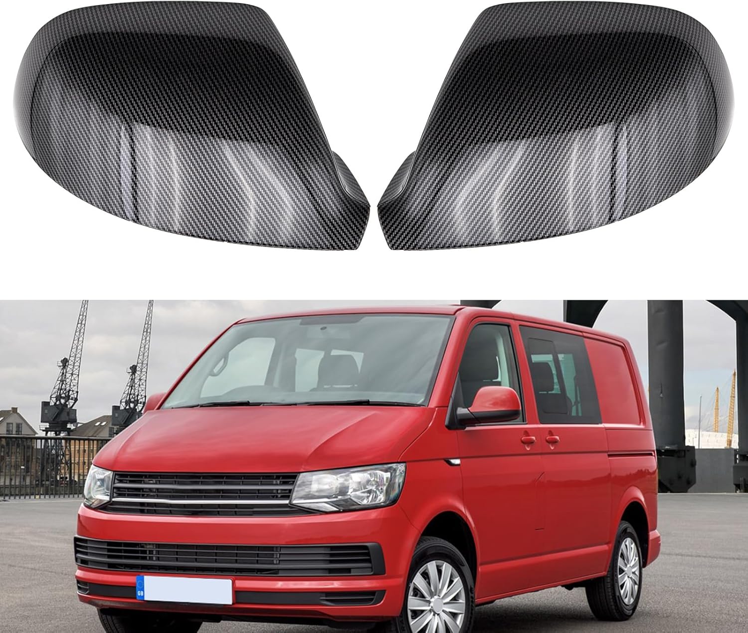 KYYET Pair Rearview Side Wing Mirror Cover Caps Casing Compatible with ...