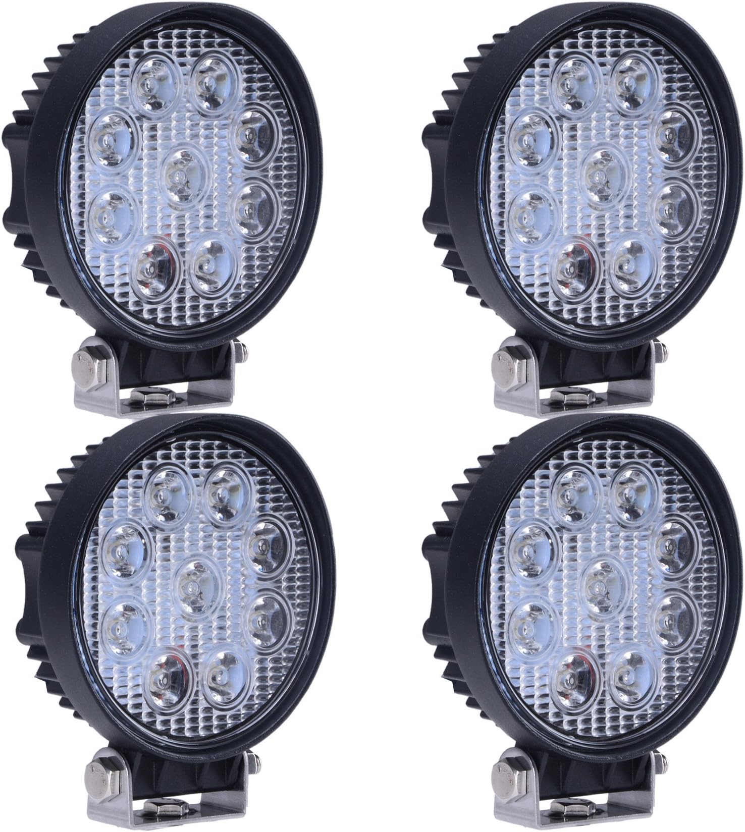 Amazon.com: STANSEN 4 pcs x 27W Round Waterproof LED Working Light 9LED ...