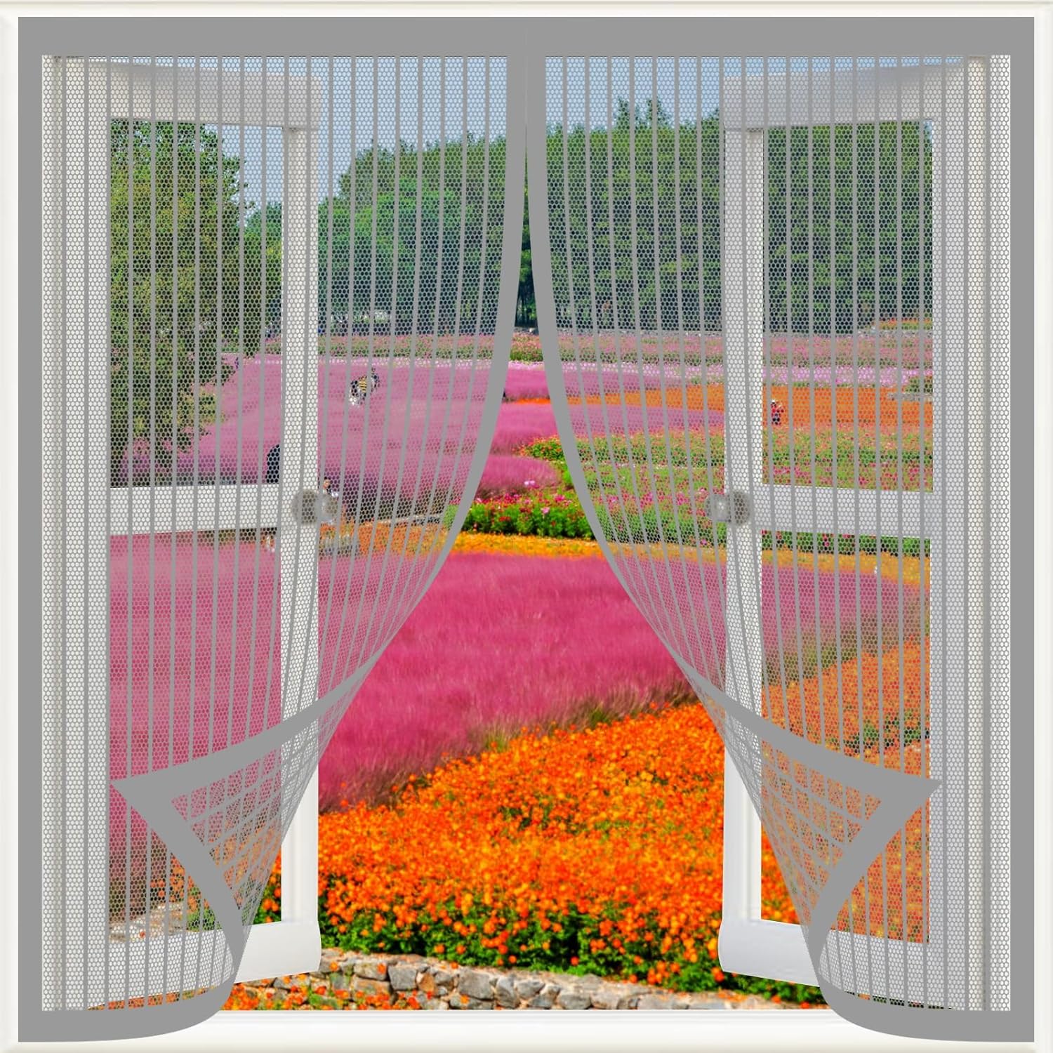Magnetic Fly Screens 90 x 70 cm(35 x 28inch) Fly Bug Mosquito Mesh ...